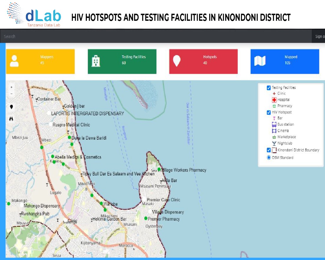 Mapathon Winners: Raising awareness of HIV Hotspots in Kinondoni ...